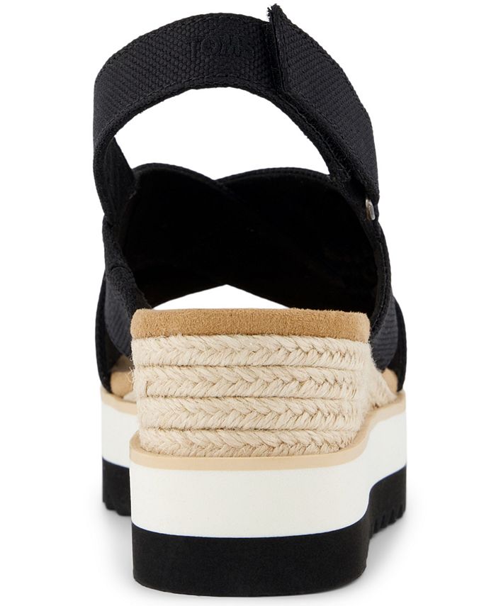 TOMS Women's Diana Crisscross Platform Wedge Sandals - Macy's