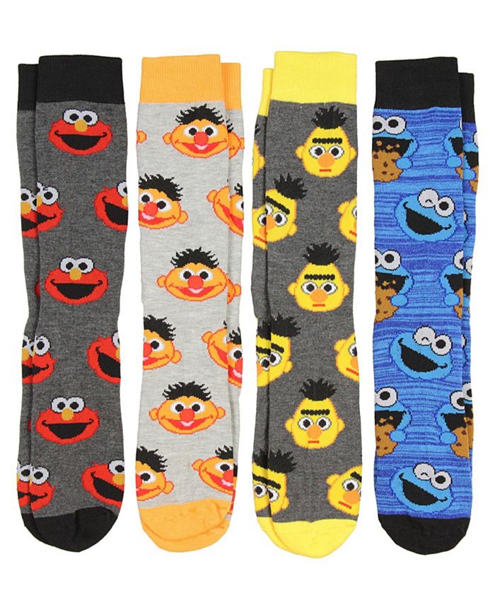 Sesame Street Socks Adult Unisex Character Ernie Burt Cookie Monster ...