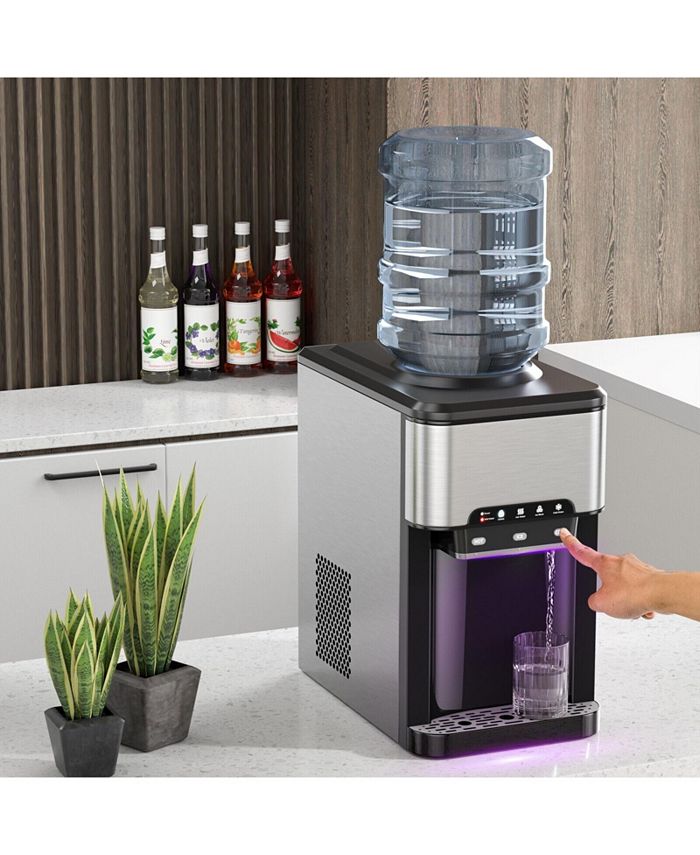 Slickblue 3-in-1 Water Cooler Dispenser with Built-in Ice Maker and 3 ...