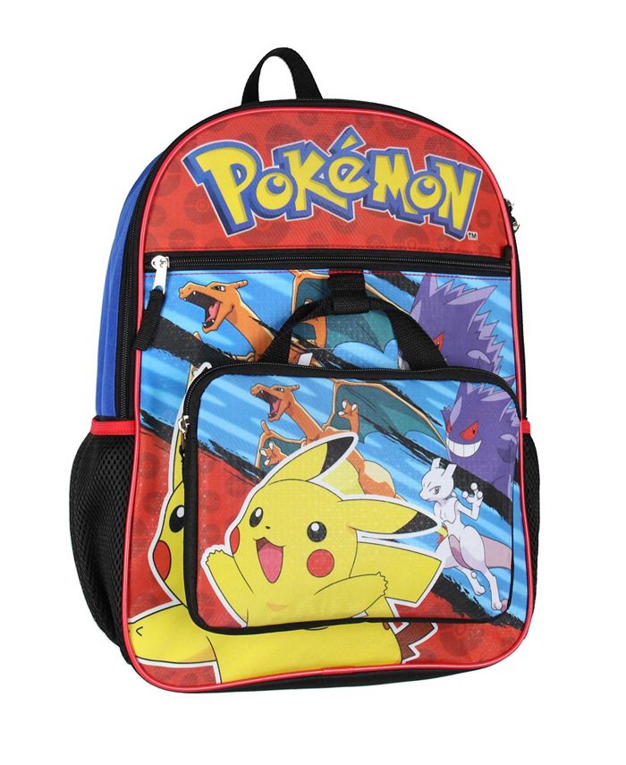 Pokemon 5 PC Backpack Set With Padded Card Carrier, Pencil Case ...