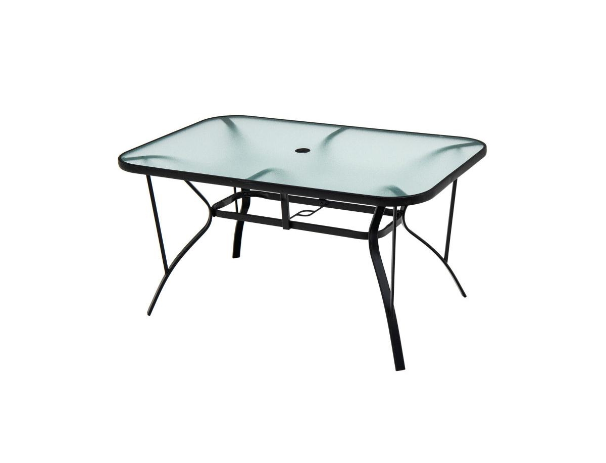 Click here for 55 x 35 Inch Patio Dining Rectangle Tempered Glass... prices