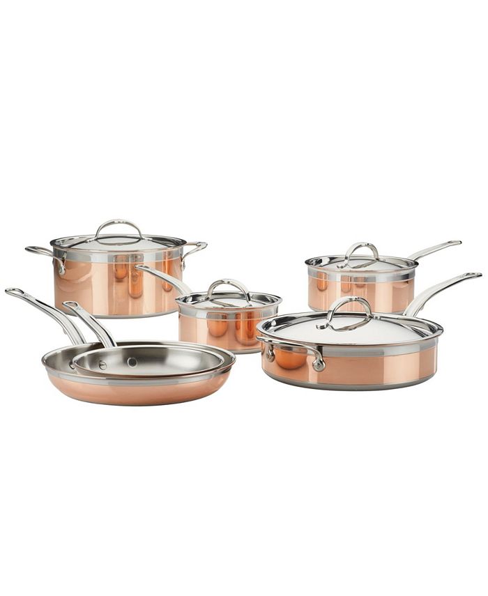 Hestan CopperBond Copper Induction 10-Piece Cookware Set - Macy's