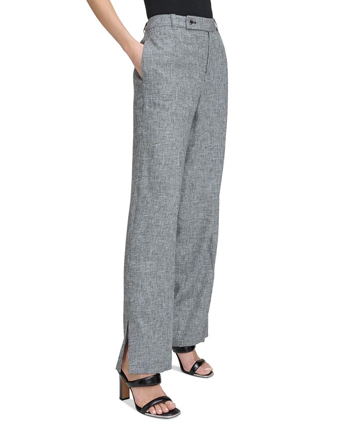 DKNY Women's Mini Windowpane Pants - Macy's