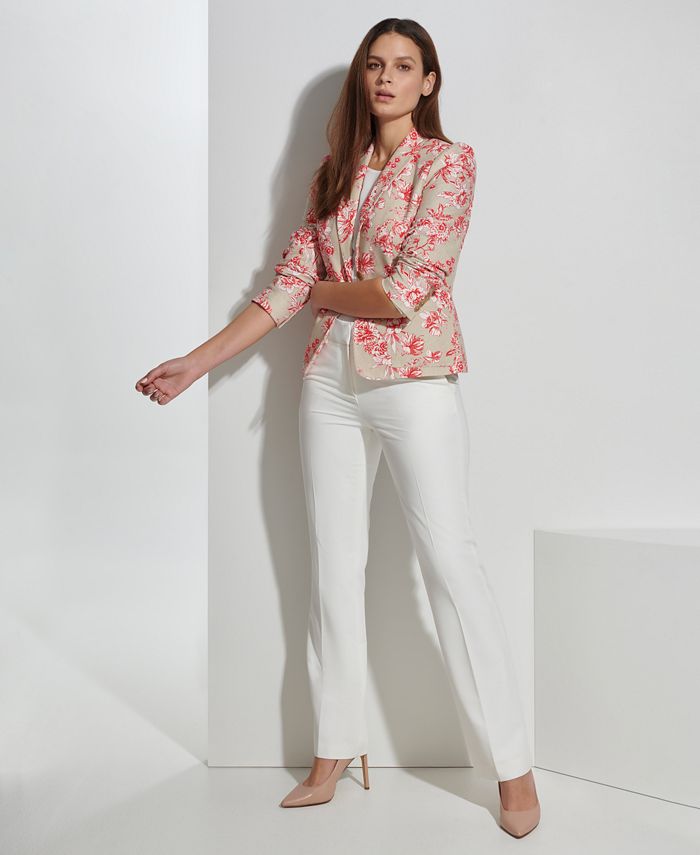 Tommy Hilfiger Women's Toile Single-Button Blazer - Macy's