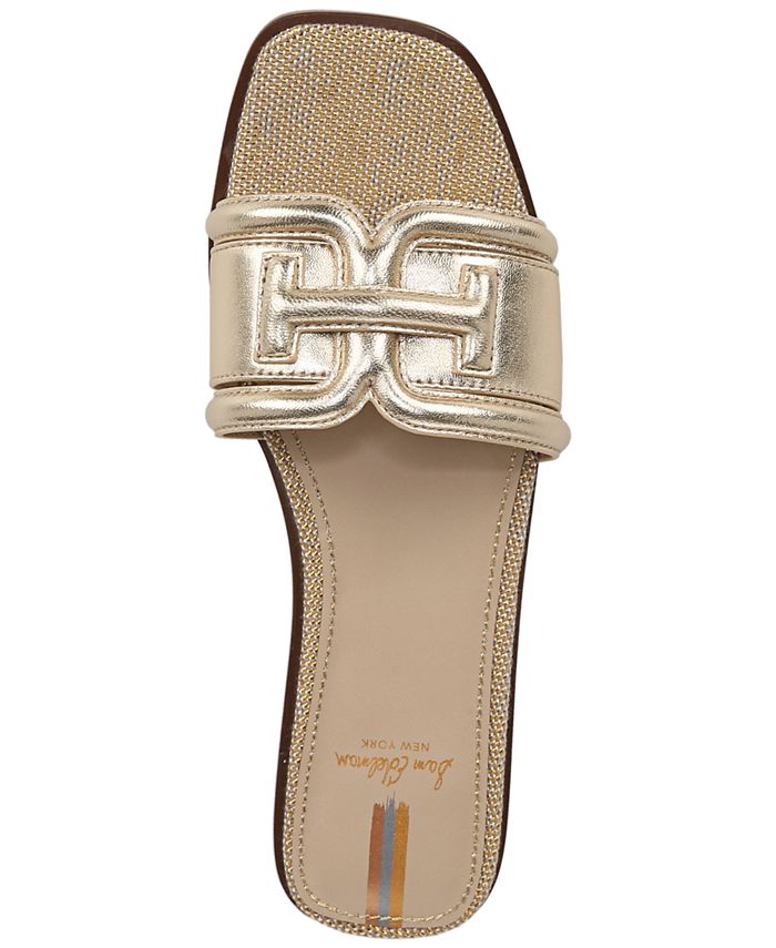 Sam Edelman Irina Logo Emblem Slide Sandals - Macy's