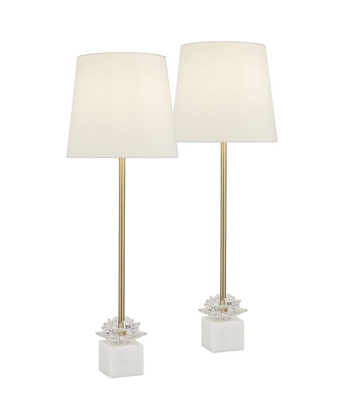 360 Lighting Phoebe Modern Glam Luxury Buffet Table Lamps 28 1/2" Tall ...