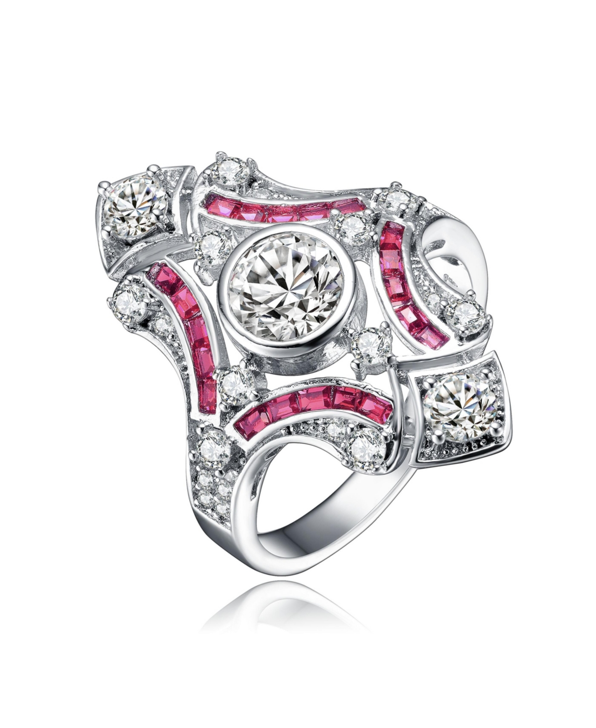 Click here for Sterling Silver Baguette and Round Cubic Zirconia... prices
