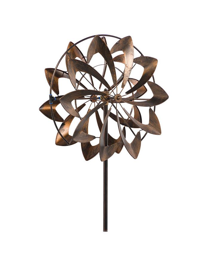 Evergreen 75" Blades Hydro Wind Spinner Garden and Yard Decor - Macy's