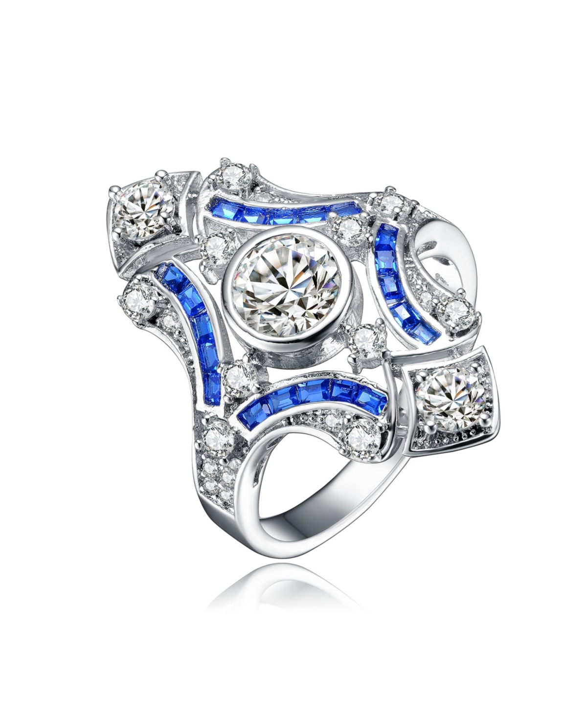 Click here for Sterling Silver Baguette and Round Cubic Zirconia... prices