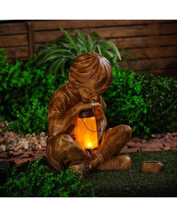 Evergreen Boy with Firefly Statue - Macy's