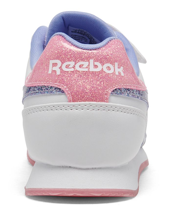 Reebok Little Girls Royal Classic Leather Jog 3.0 Fastening Strap ...