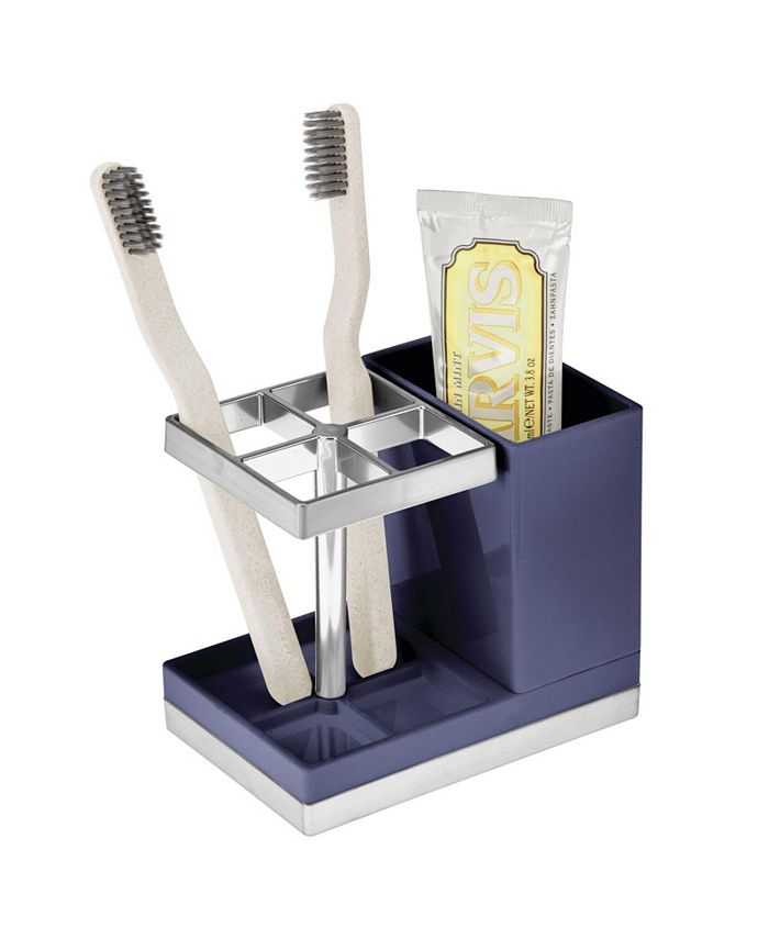 mDesign Plastic Toothbrush/Toothpaste Storage Organizer Holder - Macy's