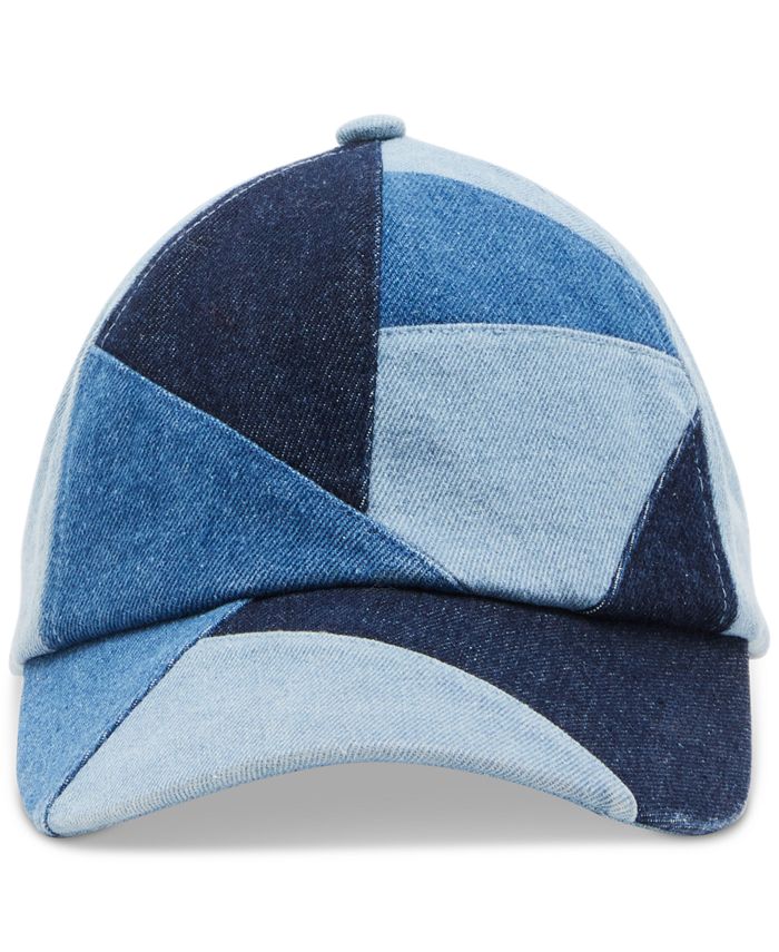 Steve Madden Women's Denim Patchwork Baseball Cap - Macy's