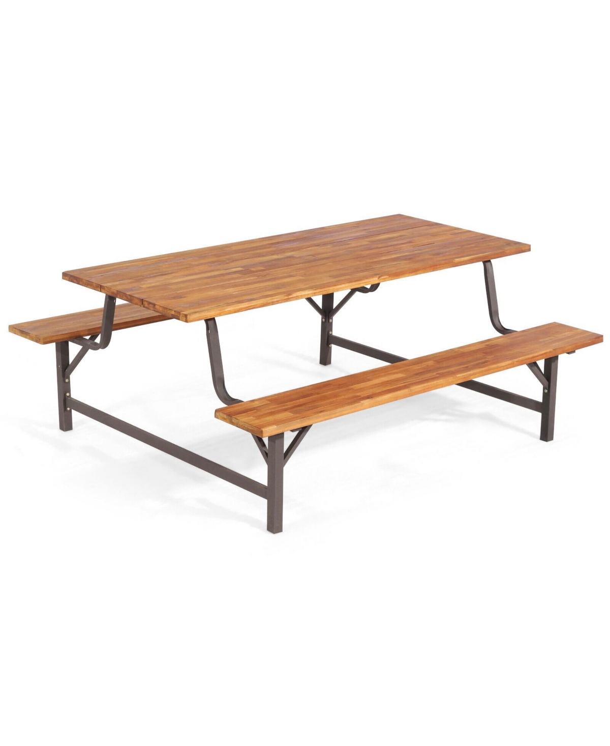Click here for Sugift 6-Person Outdoor Dining Table Picnic Table... prices