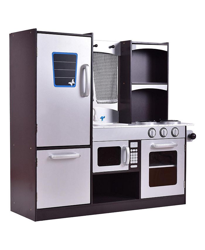 SUGIFT Kids Wooden Modern Kitchen Cooking Pretend Play Set - Macy's