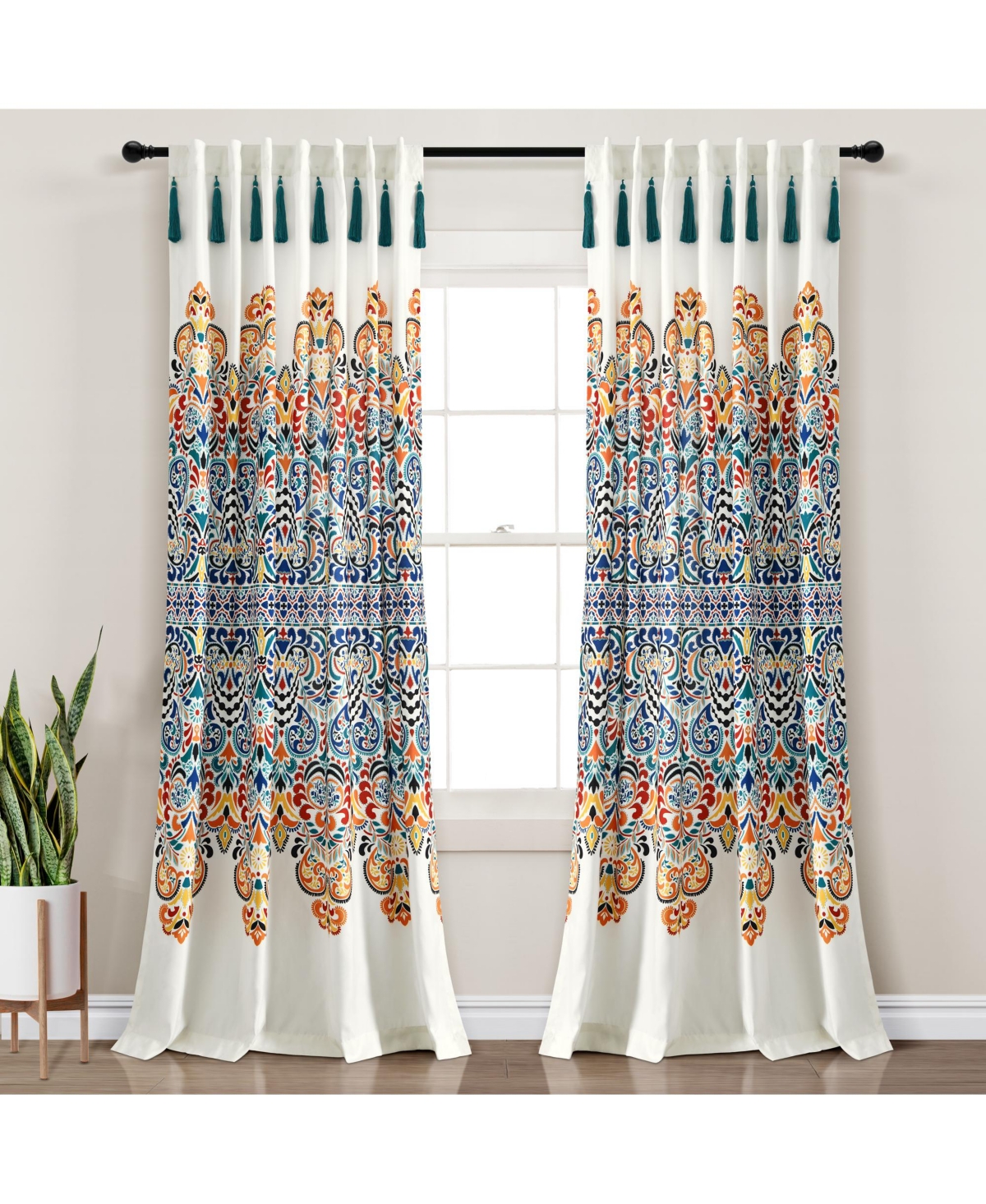 Click here for Lush Decor Boho Medallion Window Curtain Panels -... prices