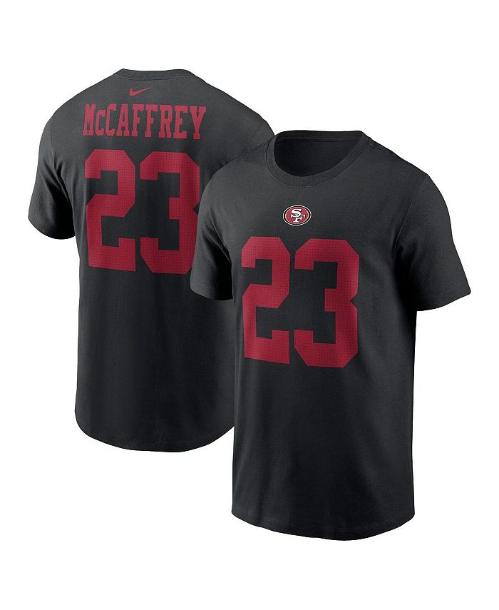 Nike Men's Christian McCaffrey Black San Francisco 49ers Player Name ...