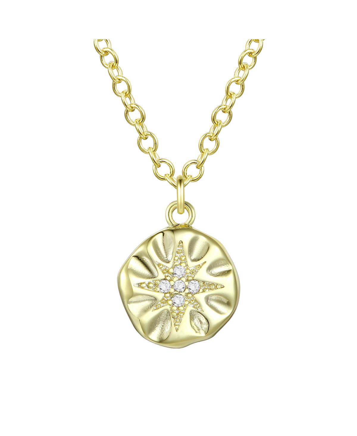 Click here for 14K Gold Plated With Cubic Zirconia Engraved Round... prices