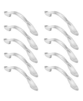Cauldham 10 Pack Solid Braided Kitchen Cabinet Pulls Handles (5" Hole ...