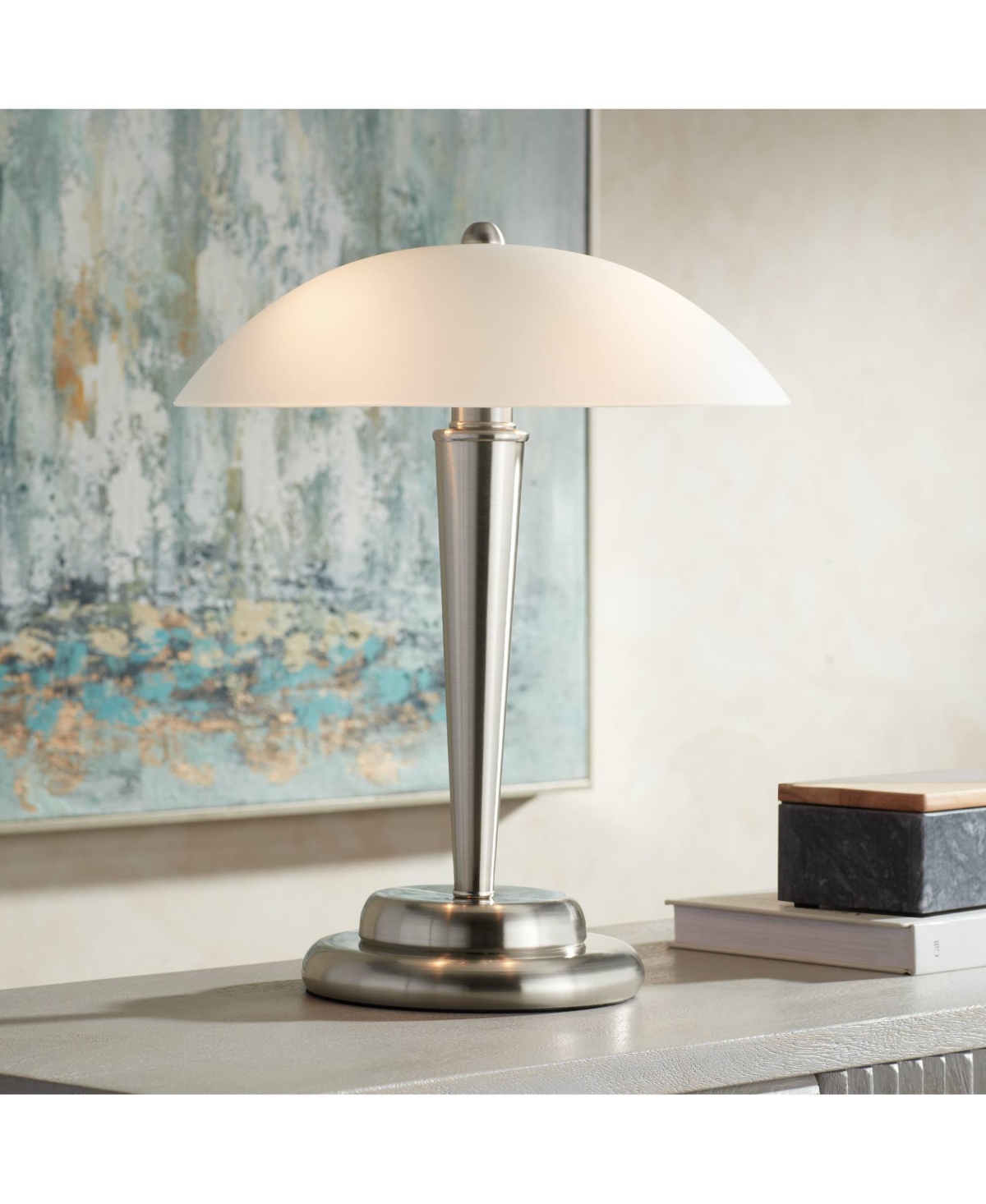 Click here for 360 Lighting Deco Modern Accent Table Lamp 17"... prices