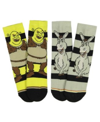 Shrek' Socks Donkey And Shrek 2 Pairs Kids Athletic Crew Socks - Macy's