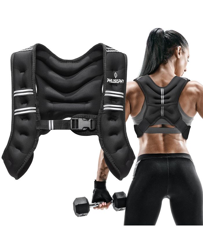Philosophy Gym Weighted Workout Vest 12 LB, Strength Training Fitness ...