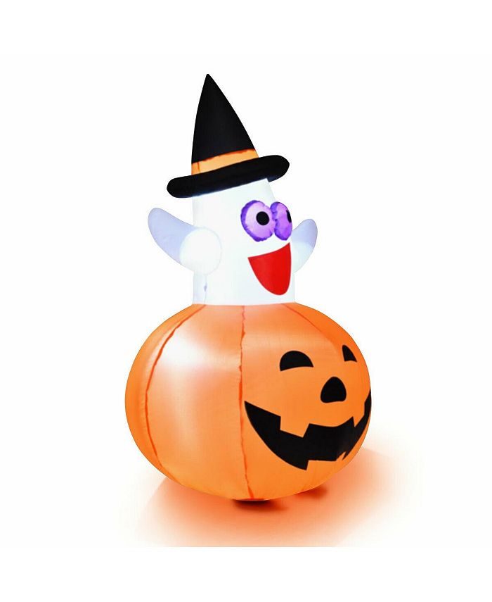 Slickblue 5 Feet Halloween Blow-up Inflatable Ghost with LED Bulb - Macy's
