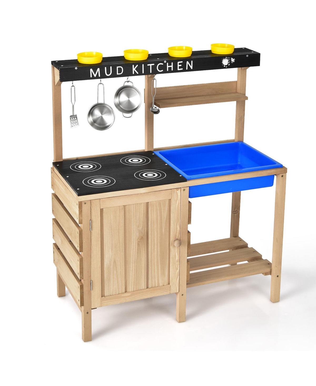 Click here for Kids Kitchen Playset Pretend Play Toy - Natural prices