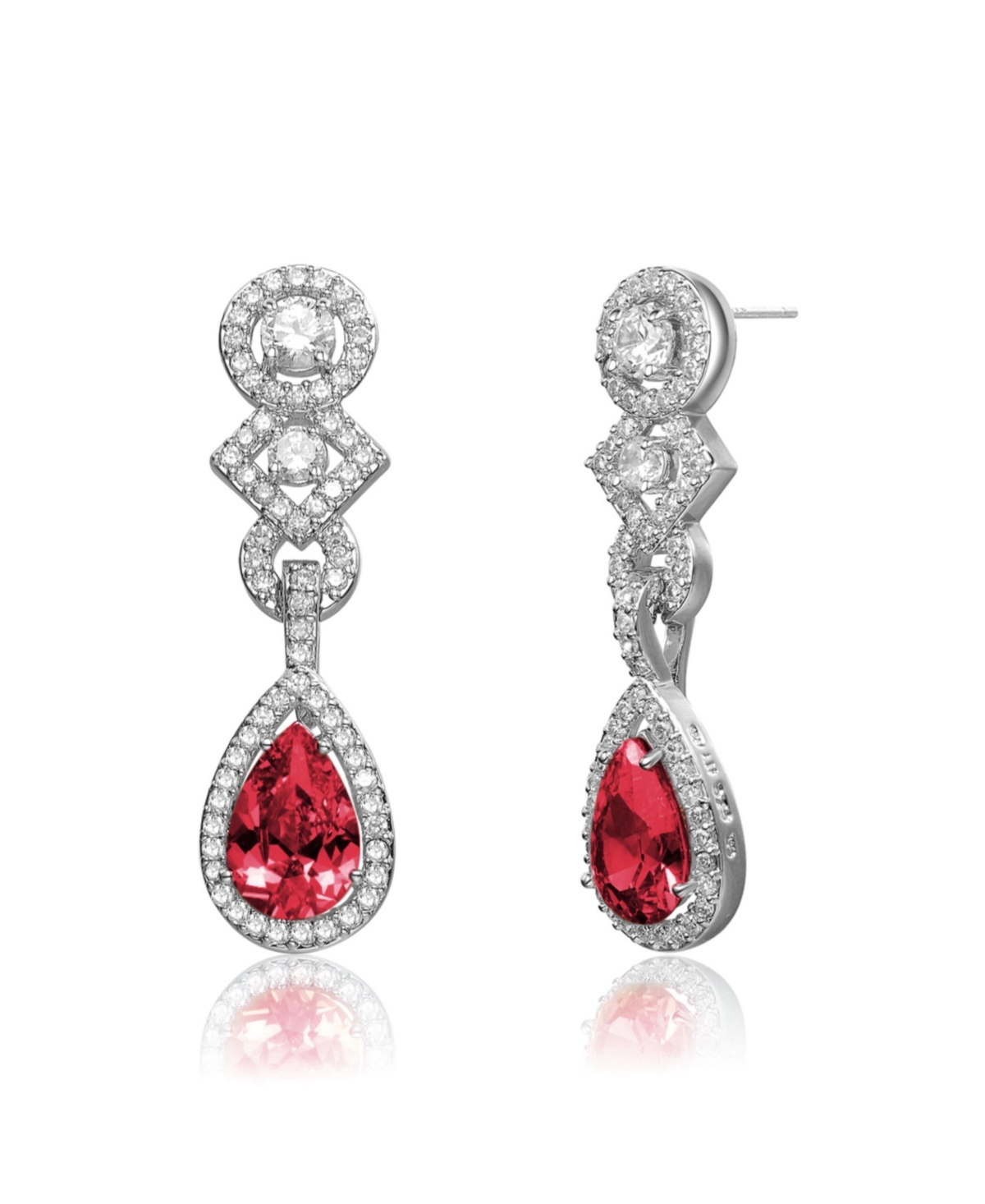Click here for Genevive Cubic Zirconia Sterling Silver Green and... prices
