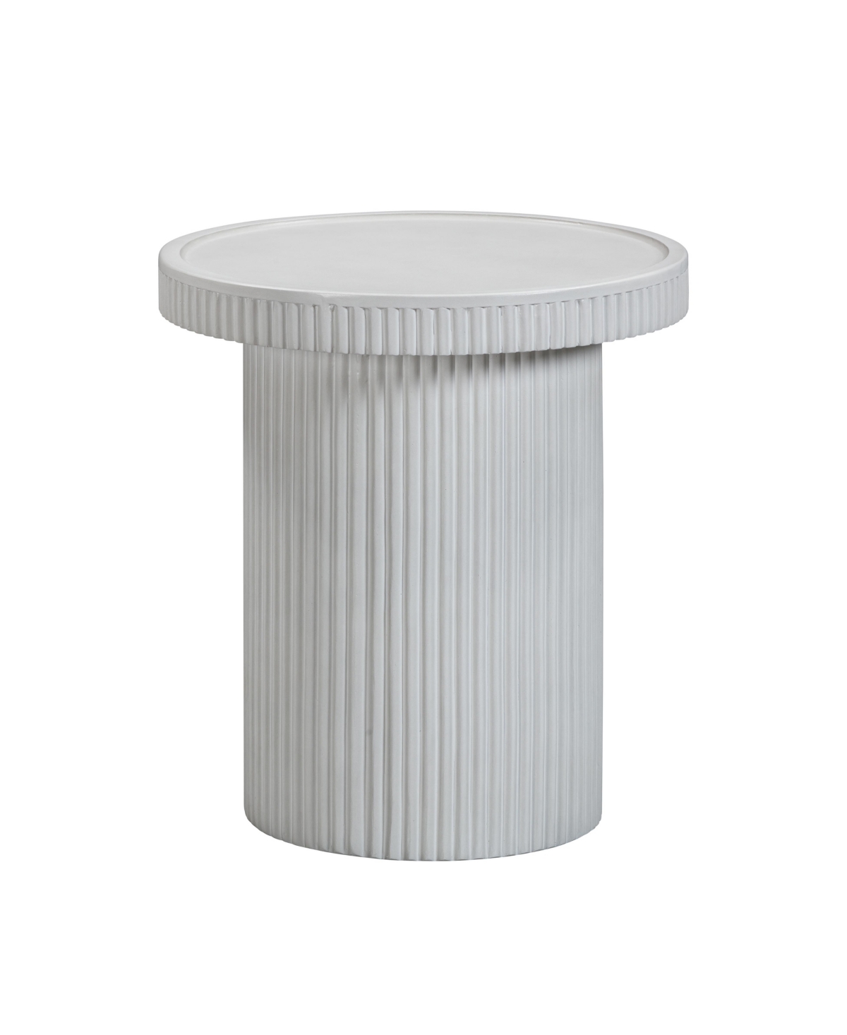 Click here for Tov Furniture 1 Pc. Concrete Side Table - White prices