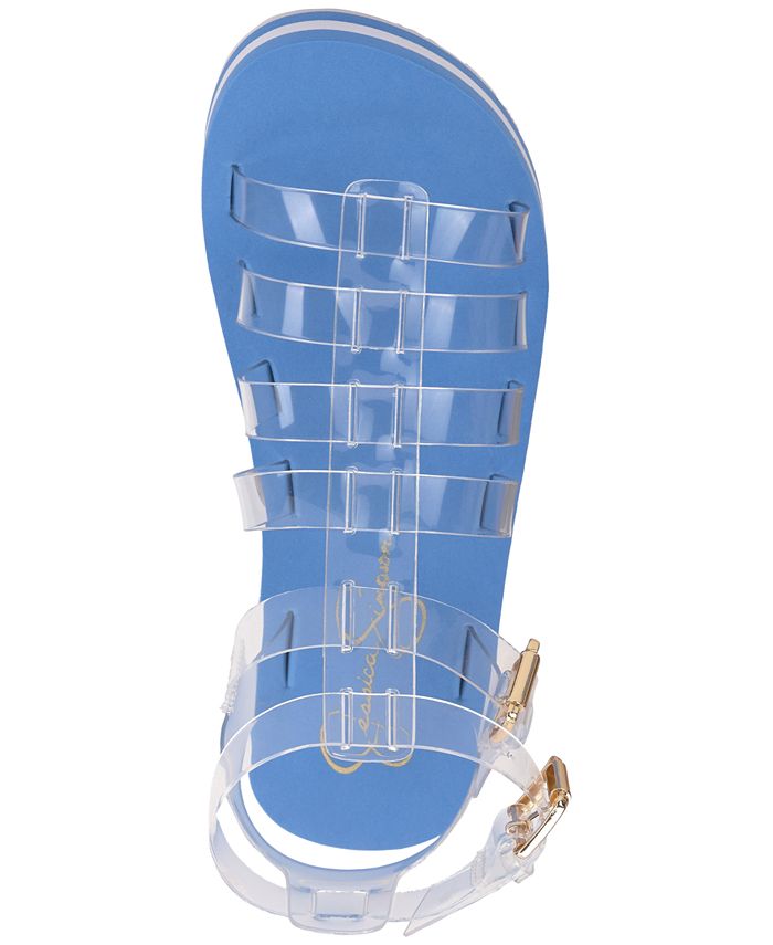 Jessica Simpson Women's Bimala Strappy Vinyl Platform Gladiator Sandals - Macy's