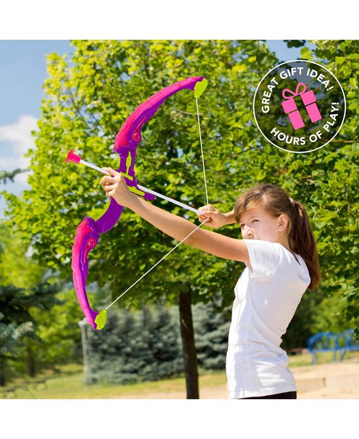 ToyVelt / Bow and Arrow Set / 6 Suction Cup Arrows, Target & Quiver / 3 ...