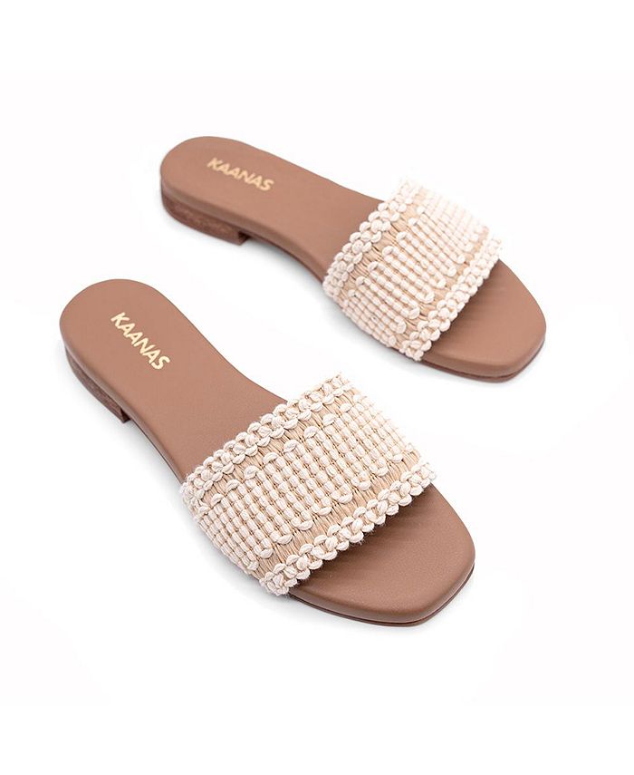 Kaanas Ayla Women's Contrast Boho Strap Slip-on Sandal - Macy's