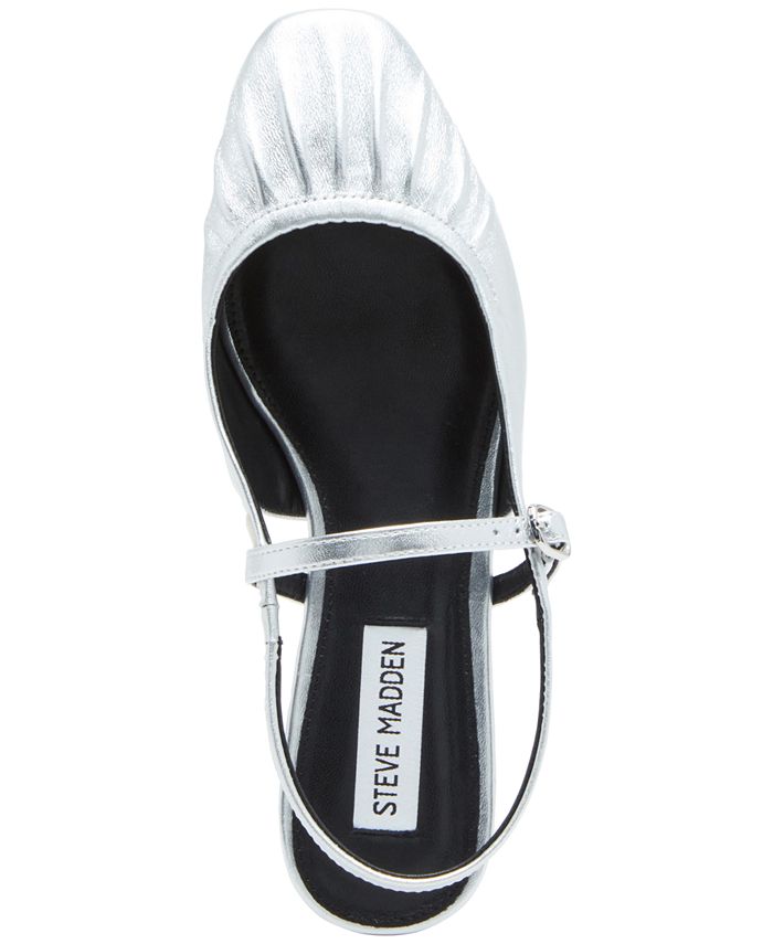 Steve Madden Women's Garson Pleated Slingback Flats - Macy's