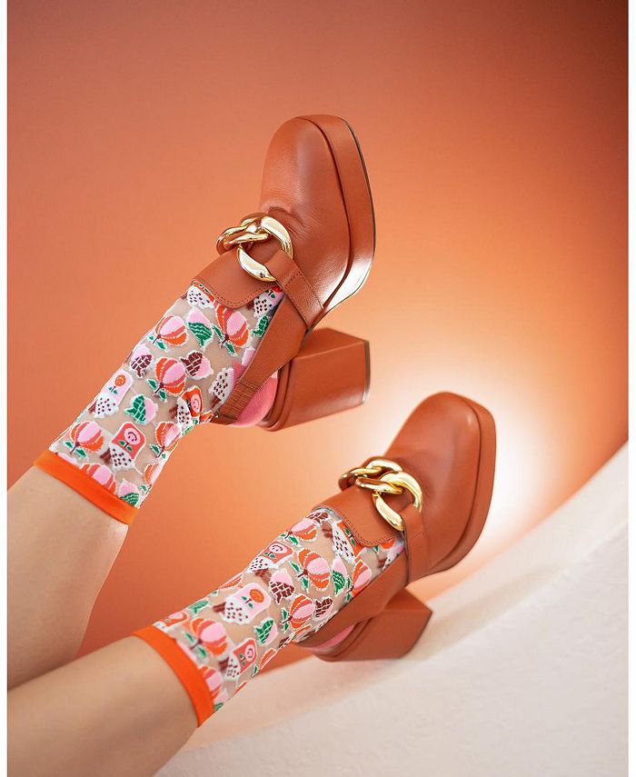 Sock Candy Women's Pumpkin Spice Sheer Sock - Macy's