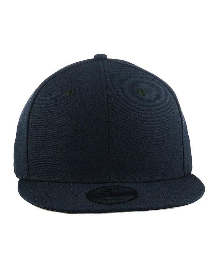 New Era Men's Navy Blank 9FIFTY Adjustable Snapback Hat - Macy's
