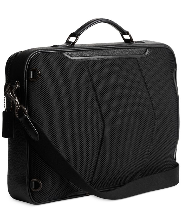 COACH Men's Gotham Pebble Leather Convertible Briefcase - Macy's