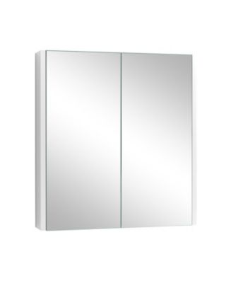 2-Tier Wall-Mounted Storage Cabinet with Double Mirror Doors - Macy's