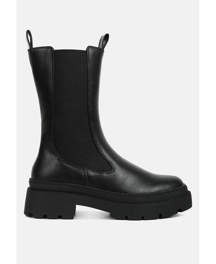 London Rag Womens jolt elasticated gussets lug sole boots - Macy's