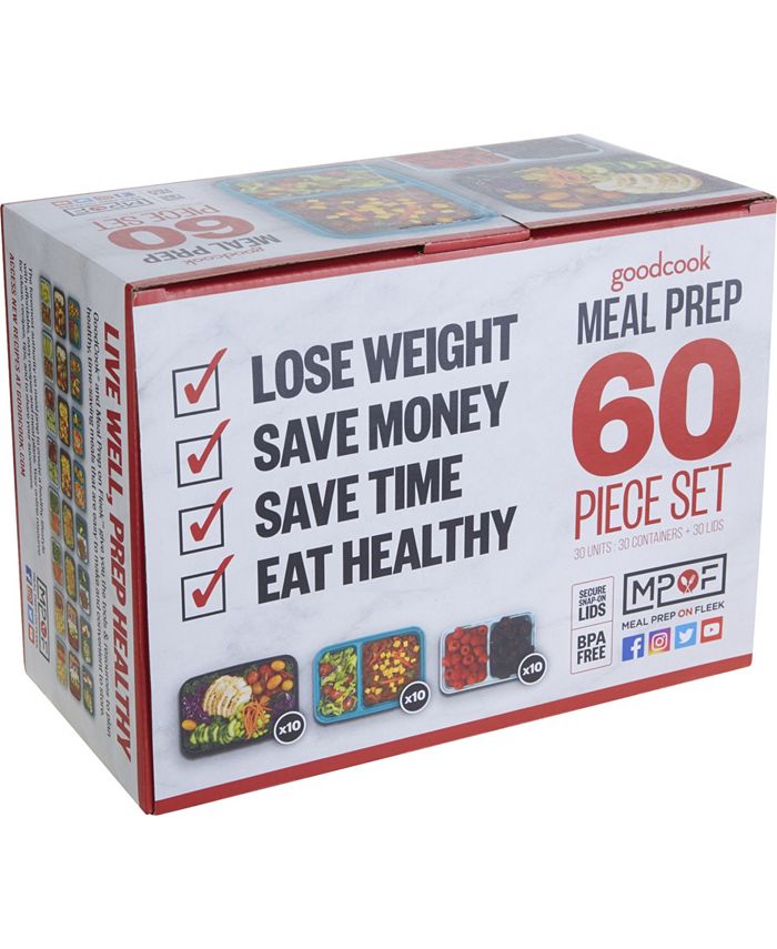 Good Cook Meal Prep 60-Piece Container Set, Biphenyl A Free - Macy's