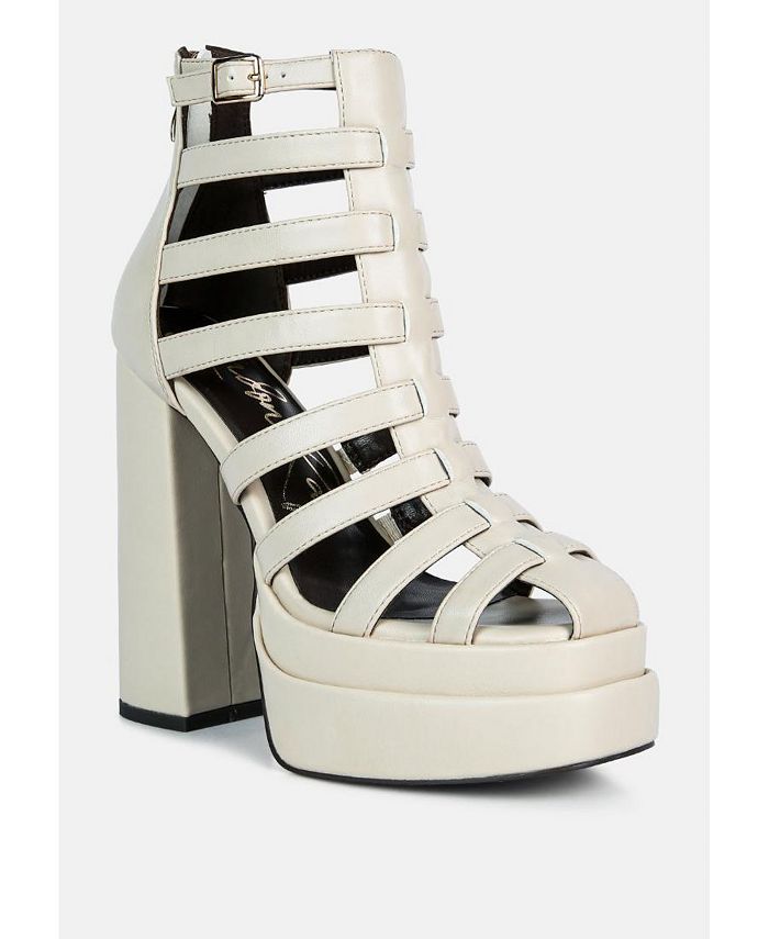 London Rag rielle high Platform cage boot sandals - Macy's