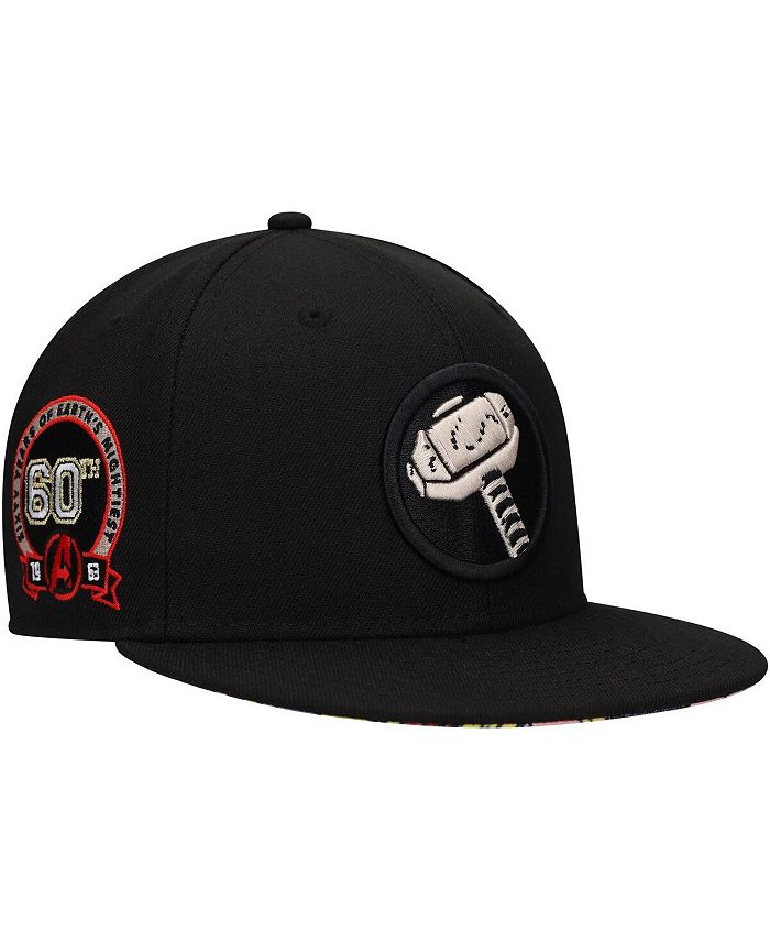 Lids Men's Black Thor Marvel 60th Anniversary Snapback Hat - Macy's