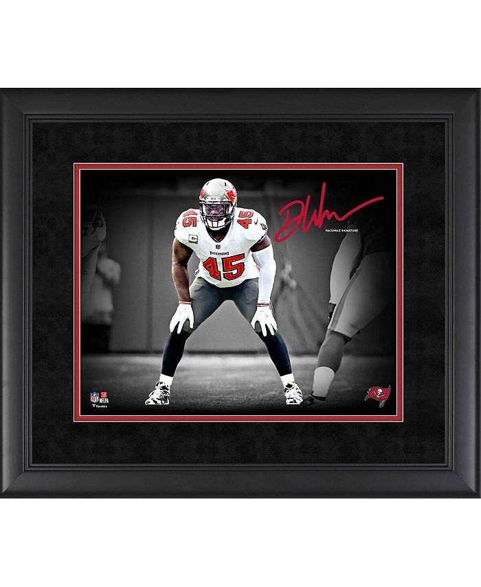 Fanatics Authentic Devin White Tampa Bay Buccaneers Facsimile Signature ...