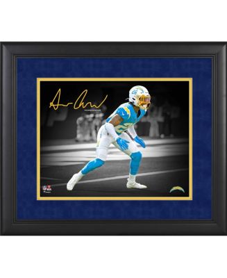 Asante Samuel Jr. Los Angeles Chargers Facsimile Signature Framed 11" x ...