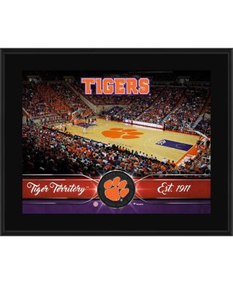 Clemson Tigers 10.5'' x 13'' Sublimated Basketball Plaque - Macy's