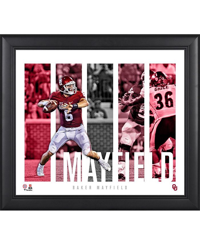Fanatics Authentic Baker Mayfield Oklahoma Sooners Framed 15'' x 17 ...