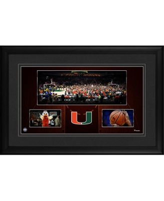 Miami Hurricanes Framed 10'' x 18'' Watsco Center Panoramic Collage ...