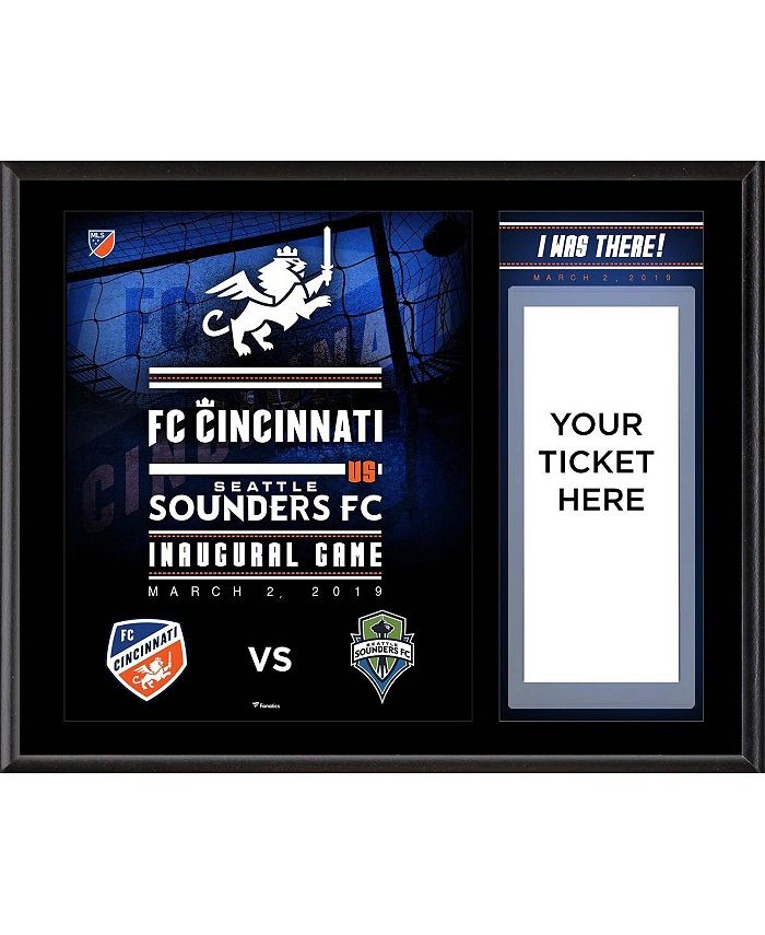 Fanatics Authentic FC Cincinnati 12" x 15 Inaugural Game "I Was There ...