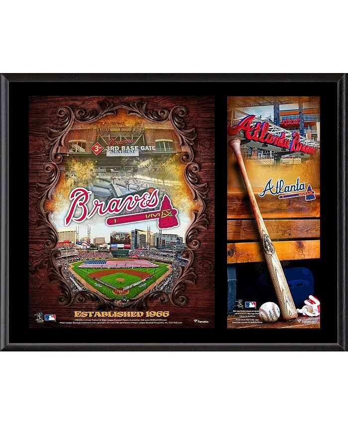 Fanatics Authentic Atlanta Braves 12'' x 15'' Sublimated Team Logo ...