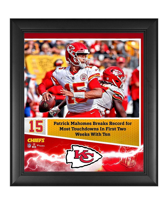 Fanatics Authentic Patrick Mahomes Kansas City Chiefs Framed 15" x 17 ...